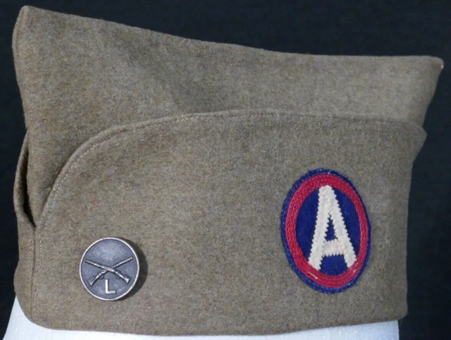 WWI US ARMY Enlisted 3rd Army Infantry L Co Overseas Garrison Cap ...