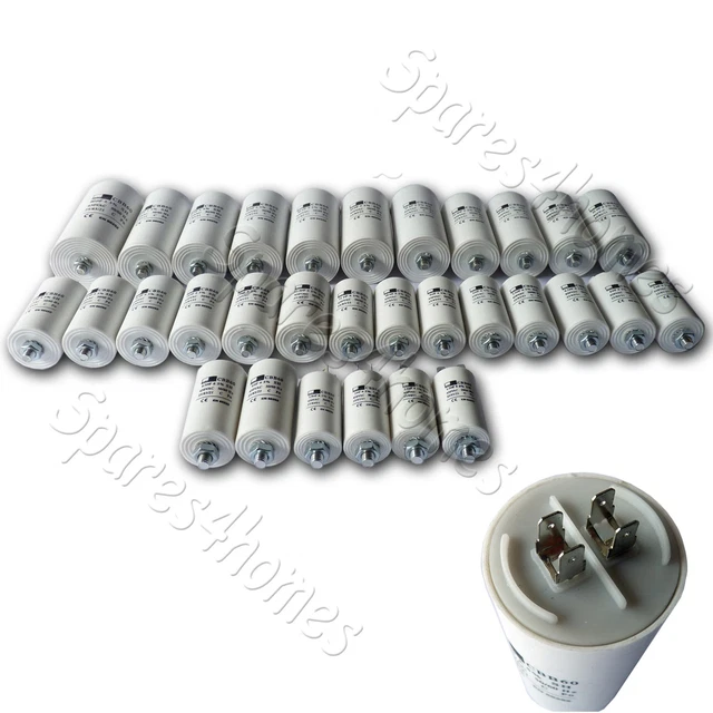 START AND RUN Capacitors fit Bosch Samsung Beko MFD 5UF - 80UF SPADE ...