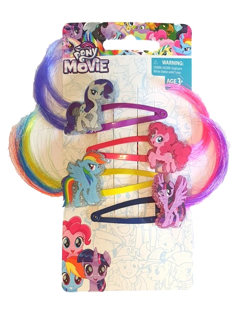 MY LITTLE PONY Rainbow Dash Pinkie Pie Twilight Sparkle Hair Snap Clips ...