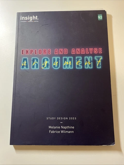 INSIGHT 'EXPLORE AND Analyse Argument' Study Design 2023 £9.88 ...