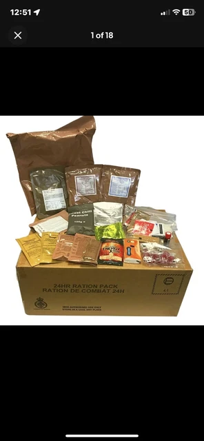 BRITISH ARMY 24 hour ration packs £15.00 - PicClick UK