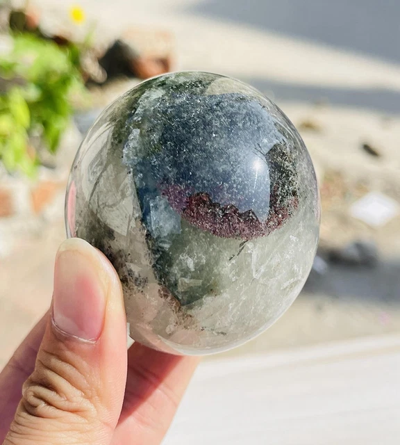 344G NATURAL GHOST Quartz Crystal Energy Healing Ball EUR 63,78 ...