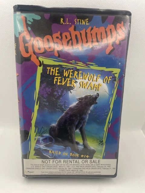 GOOSEBUMPS WEREWOLF OF Fever Swamp (1997) Screener VHS RL Stine Book ...