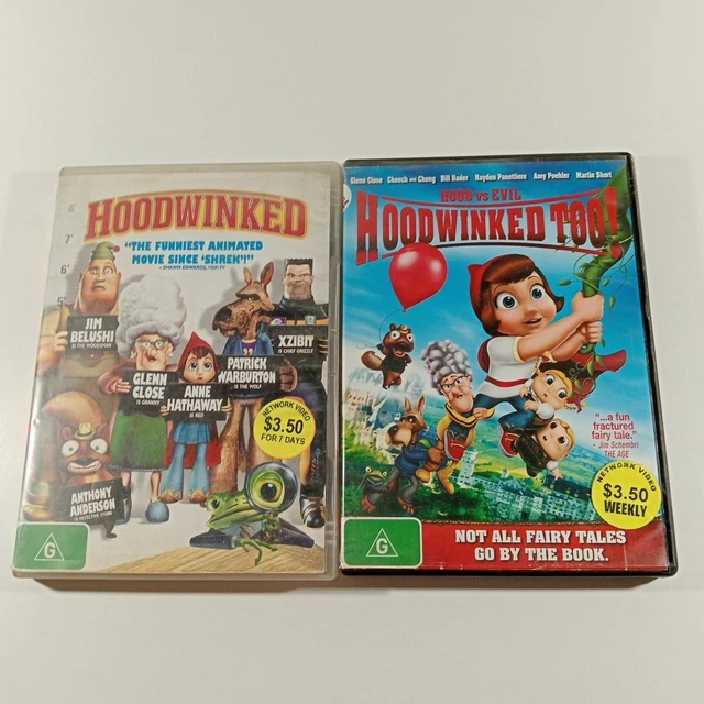 HOODWINKED + HOODWINKED Too Hood vs Evil DVD Ex Rental Bundle Lot ...