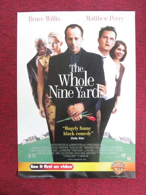 THE WHOLE NINE Yards Vhs Video Poster Bruce Willis Matthew Perry 2000 £ ...