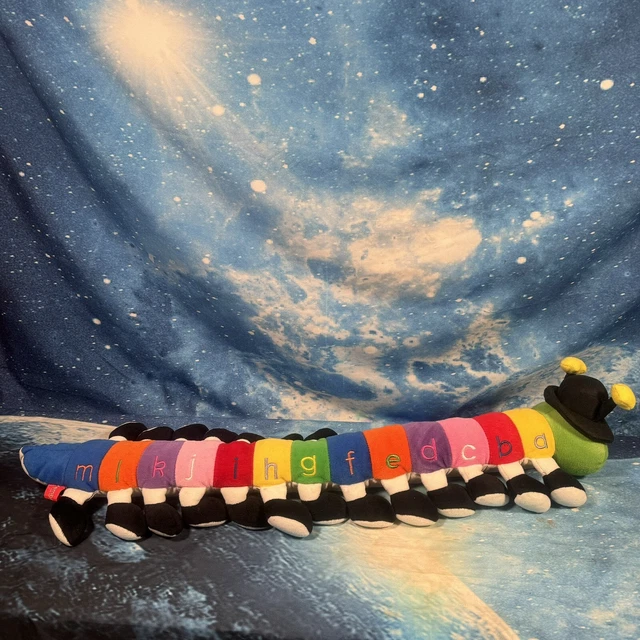 ALPHABET SOFT TOY Plush Caterpillar Large 30” Over Two Foot Long £6.99 ...