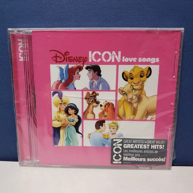 DISNEY ICON LOVE SONGS CD Lion King Aladdin Beauty Little Mermaid NEW ...