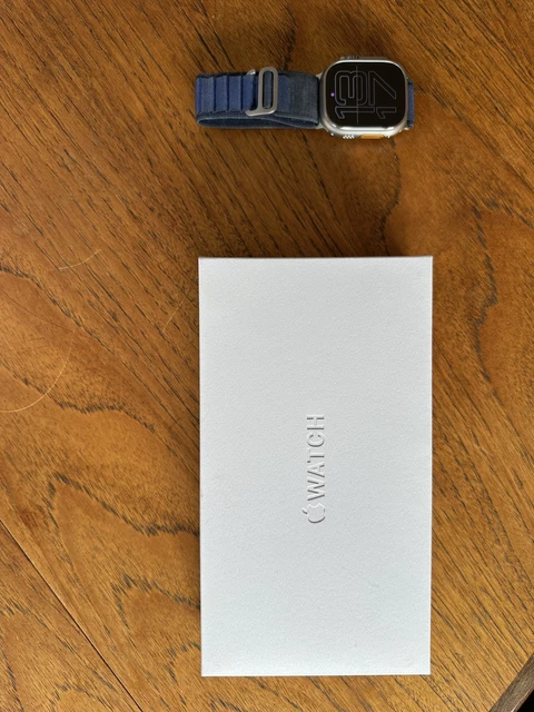 APPLE WATCH ULTRA 2 49mm Titanium Case with Alpine Loop - Blue (GPS ...