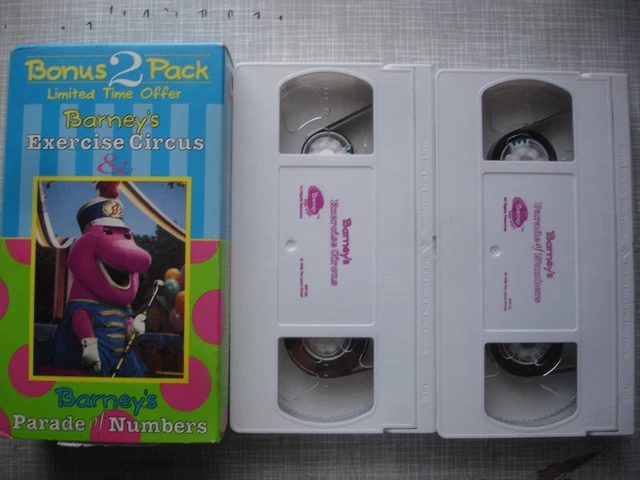 BARNEYS EXERCISE CIRCUS/PARADE of Numbers (VHS, 1996, 2-Tape Set) $13. ...