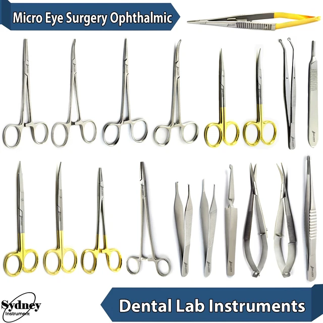 MICRO EYE SURGERY Ophthalmic Scissor Forceps Blepharoplasty Instruments ...