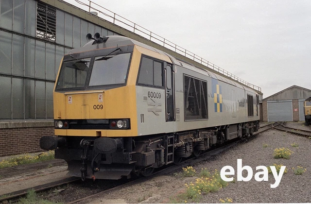 ORIGINAL 35MM COLOUR Railway Neg of Class 60 60009 at March TMD £1.25 ...