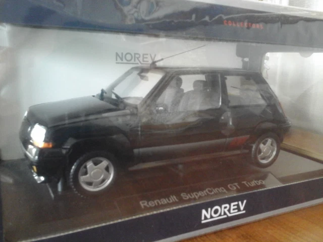 RENAULT 5 GT turbo phase 2 noire de 1989 NOREV échelle 1/18e neuf EUR ...