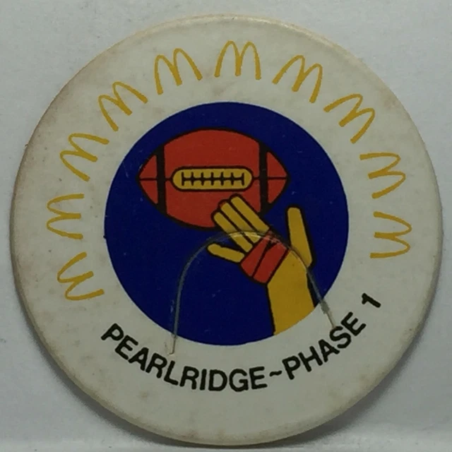 VINTAGE POG / Milk Cap * McDonald's Pearlridge Phase 1 * Football ...