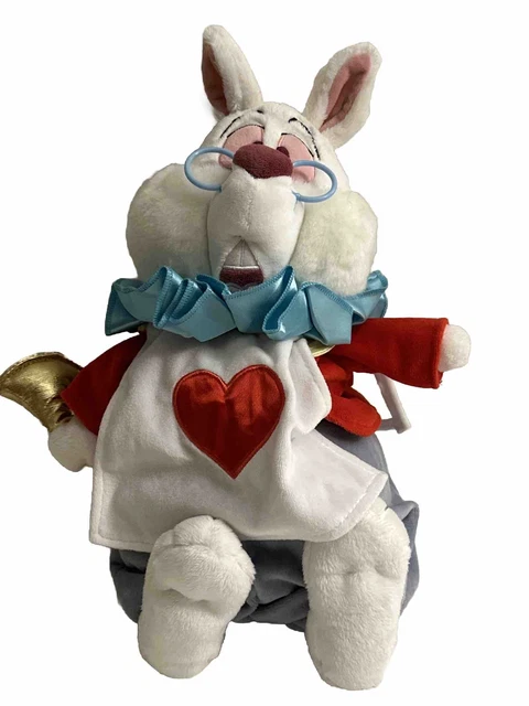 DISNEY STORE EXCLUSIVE Alice In Wonderland White Rabbit w/Trumpet 16 ...