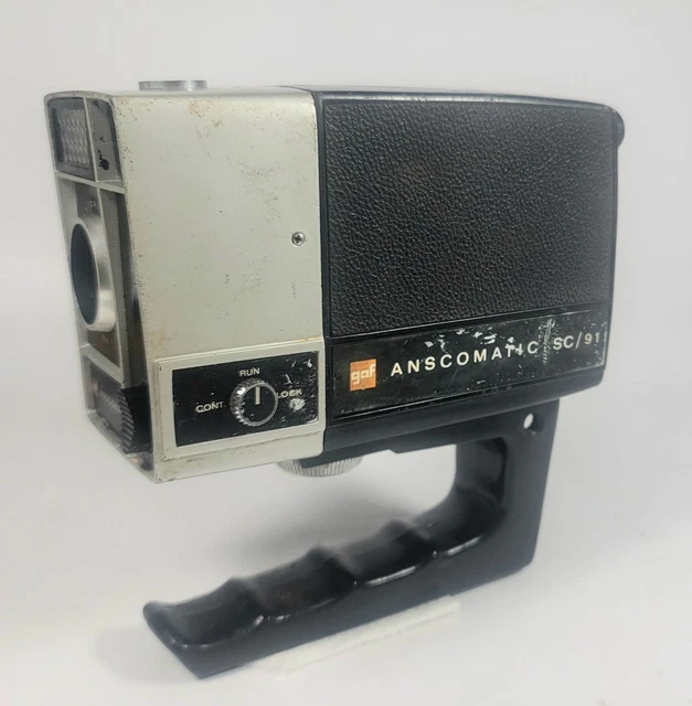VINTAGE ANSCOMATIC SC/91 Super 8 Movie Camera Untested We Sell AS IS ...