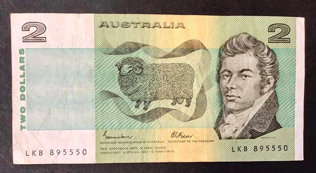 $2 NOTE AUSTRALIAN Decimal Paper $2 Note x 1. Circulated Condition ...