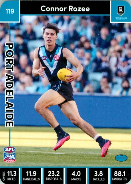 2023 PORT ADELAIDE POWER AFL Card CONNOR ROZEE Teamcoach EUR 3,31 ...
