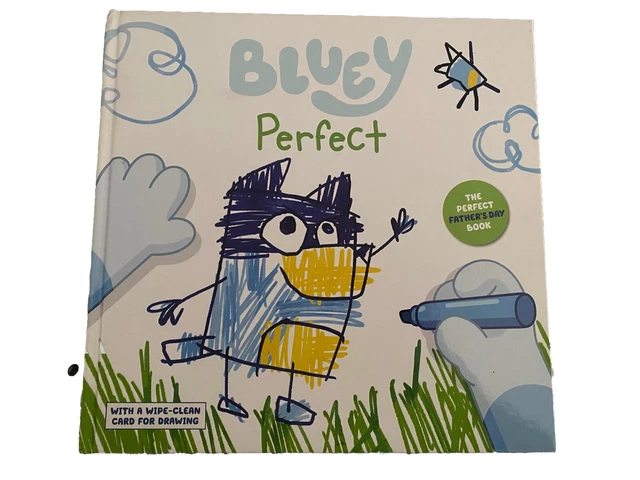 BLUEY: PERFECT: INCLUDES a Wipe-clean Card for Drawing [Hardback] $18. ...