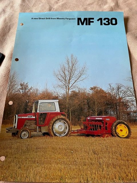 MASSEY FERGUSON MF 130 Direct Drill Brochure single page £6.99 - PicClick UK