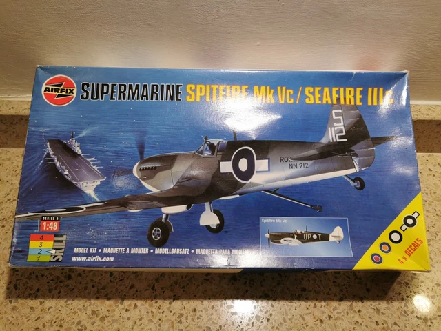 AIRFIX SUPERMARINE SPITFIRE Mk. Vc/ Seafire IIIc Model Kit 05110 in 1:48 Scale £25.80 - PicClick UK