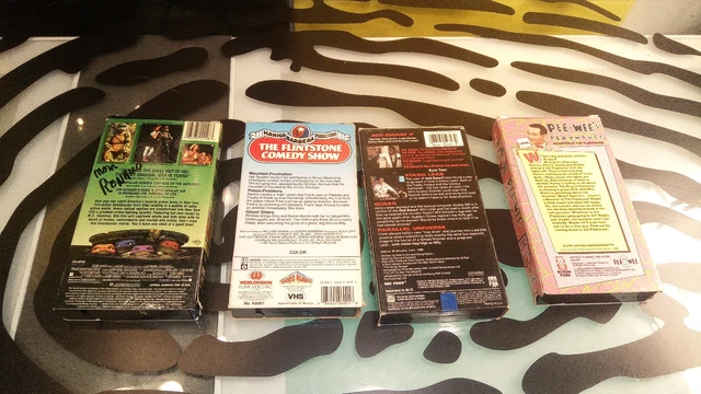 VHS TAPES CLASSIC Videos Red Dwarf Ninja Turtles Flintstones Pee Wee ...