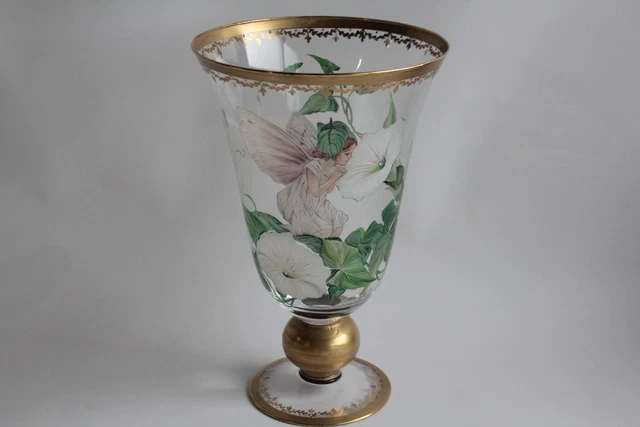 VASE VERRE ÉMAILLÉ Fillette Fleurs Michèle Brun-Rouquié (65980) EUR 98,00 - PicClick FR