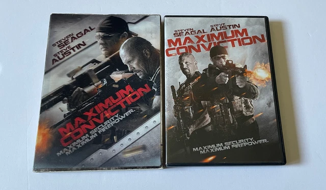 MAXIMUM CONVICTION 2012 DVD Steven Seagal Steve Austin W/ Slip Action ...