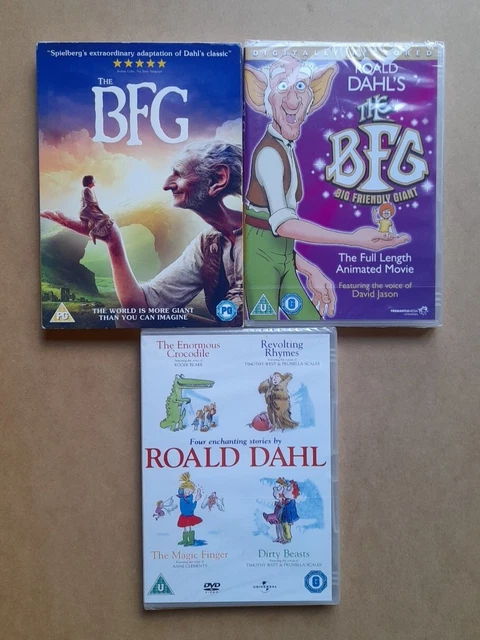 ROALD DAHL FOUR Enchanting Stories / The BFG 1989 & 2016 Films - New ...