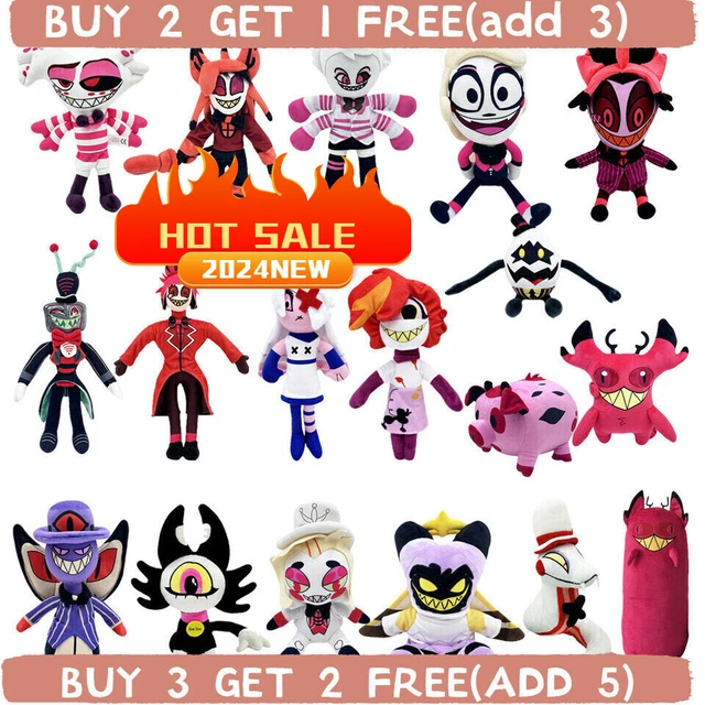 HAZBIN HOTEL ALASTOR Angel Dust Charlie Plush Toys Soft Stuffed Dolls ...