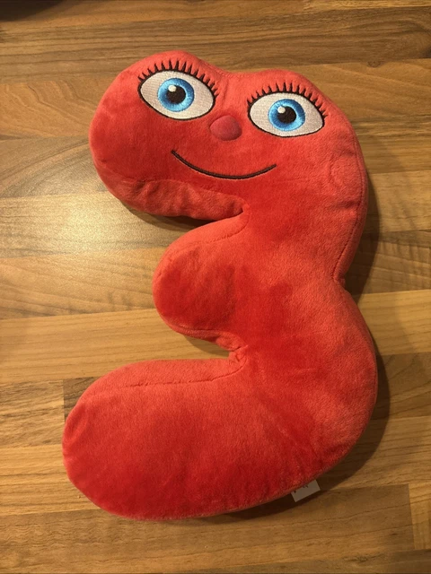 CBEEBIES NUMBERJACK 10’ Plush Toy Number 3 £26.70 - PicClick UK