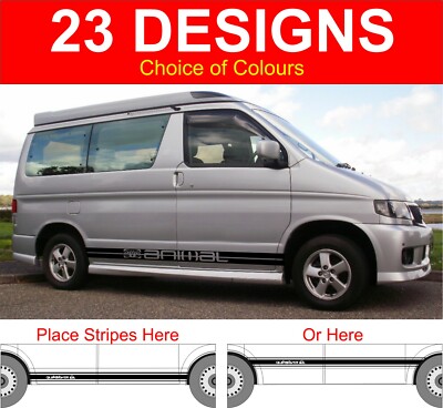 MAZDA BONGO SIDE stripes decals graphics stickers surf style mazda ...