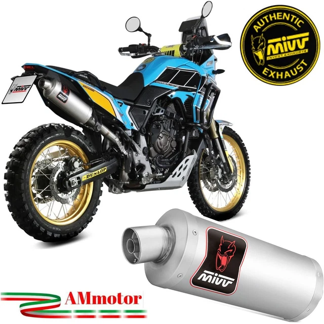 MIVV YAMAHA TENERE' 700 2021 Pot D' Echappement Moto Exhaust Dakar Inox ...