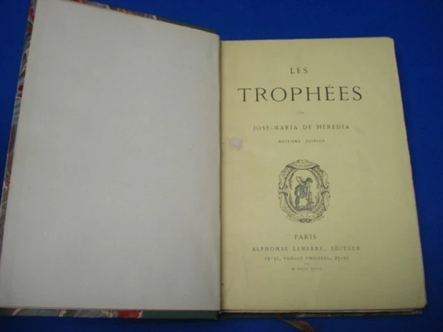 LES TROPHÉES | HEREDIA José -Maria | Bon état EUR 50,00 - PicClick FR