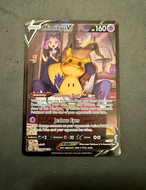 MIMIKYU V TG16 Brilliant Stars Trainer Gallery Pokemon TCG - Full Art ...