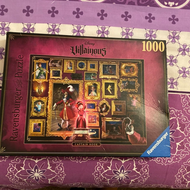 RAVENSBURGER 1000PC JIGSAW puzzle Disney Villainous Captain Hook ...