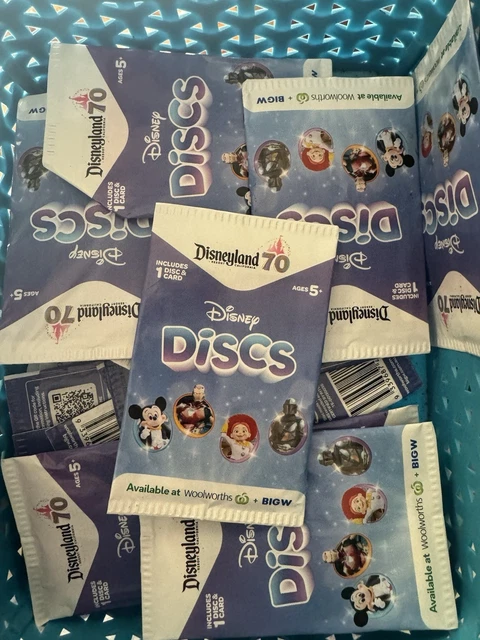 WOOLWORTHS DISNEY RESORT Discs☀20 Unopened Packs: July 2025 series $14. ...