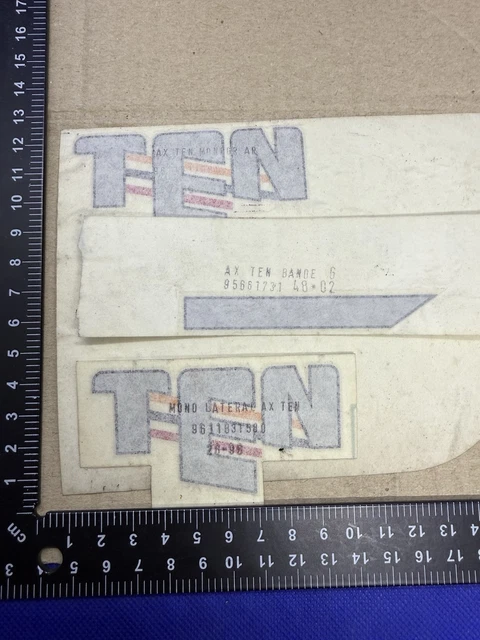 LOGO AUTOCOLLANT STICKERS CITROËN AX TEN ARRIÈRE Et LATÉRAL ORIGINAL ...