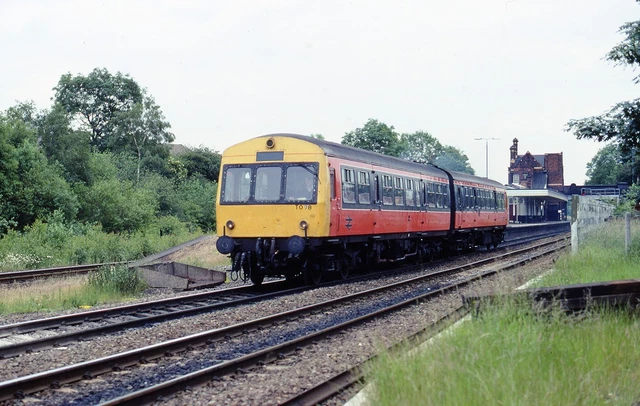 ORIGINAL 35MM RAIL Slide Class 101 DMU T078 53146 Water Orton 1 7 91 ...