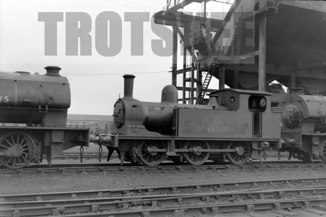 LARGER NEGATIVE BR British Railways Steam Loco 69004 Class J72 ...