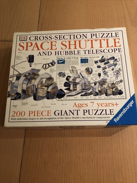 SPACE SHUTTLE AND Hubble Telescope Cross-section Giant Puzzle For 7 ...