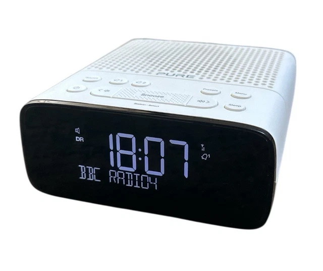 PURE SIESTA S2 Digital and FM Alarm Clock Radio, White - With Mains ...