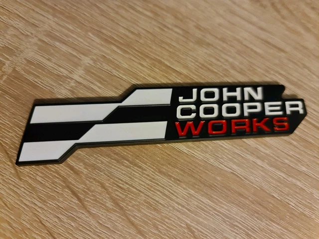 EMBLEME LOGO JOHN Cooper Works Mini Badge Coffre Clubman Countryman New ...
