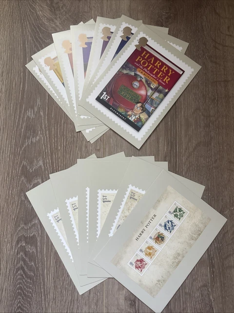ROYAL MAIL HARRY Potter Stamp Card Series Complete Set 13 Postcards PHQ ...