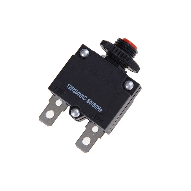 125/250VAC 15A SWITCH Push Reset Button Circuit Breaker Overload ... 125/250VAC 15A SWITCH Push Reset Button Circuit Breaker Overload ...