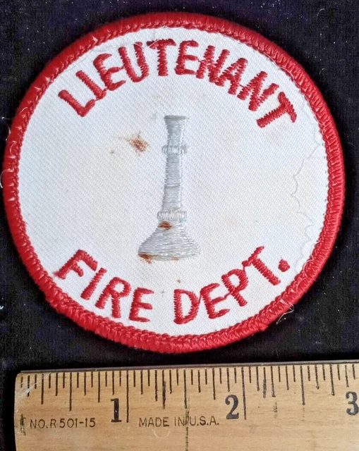VINTAGE EMBROIDERED FIREFIGHTER Fire Department Uniform Patch ...