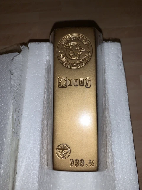 HARRY POTTER GRINGOTTS Bank Gold Bar Replica. New. Official Warner Bros ...