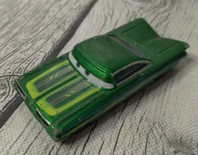 DISNEY PIXAR CARS Green Ramone Chevy Impala 3 3/8" Diecast 1:55 Diecast ...