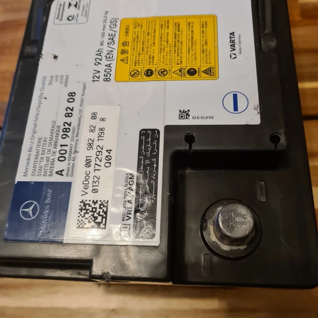 MERCEDES SPRINTER CRAFTER 12V 92 Amp Battery Agm From 67 Plate Sprinter ...