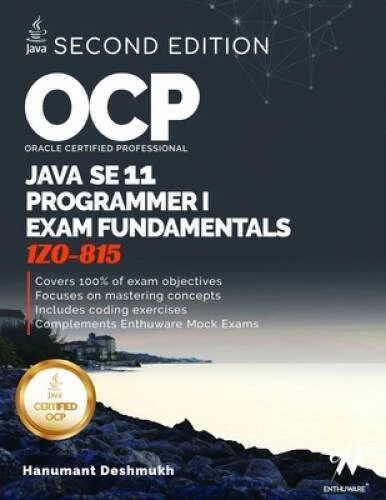 OCP ORACLE CERTIFIED Professional Java SE 11 Programmer I Exam ...