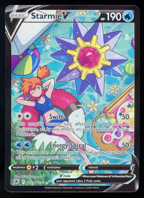CARTE POKÉMON ART complet Starmie V TG13/TG30 Astral Radiance Misty ...